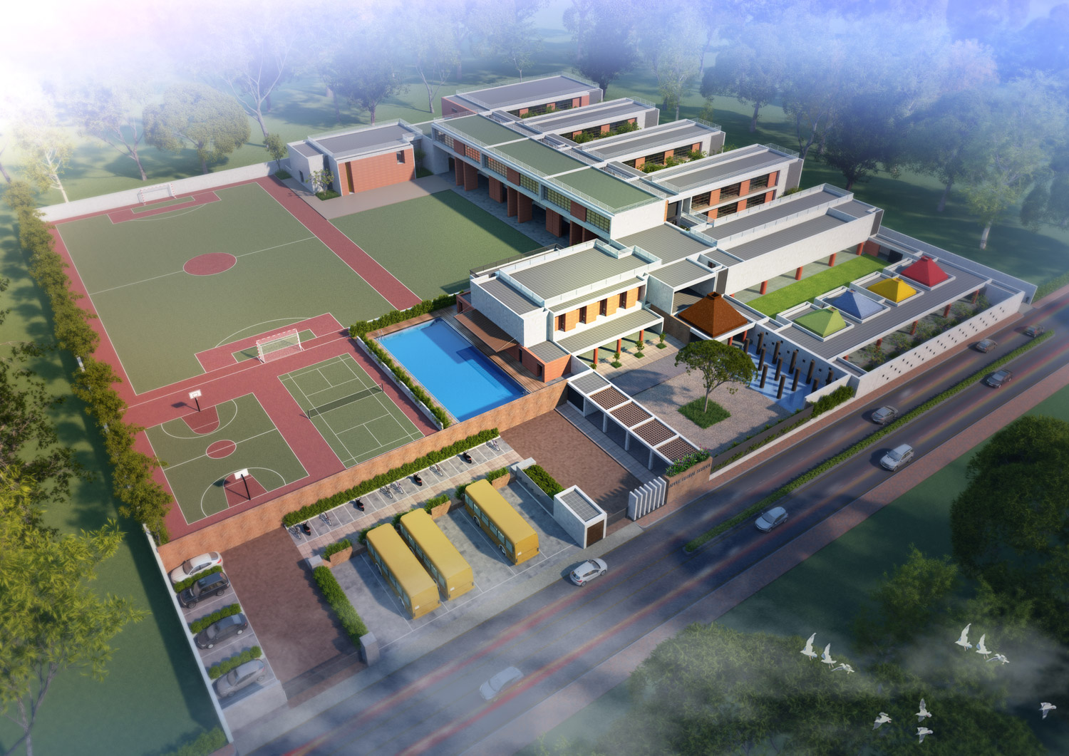 Get virtual reality experience of Apple Global School property in ...